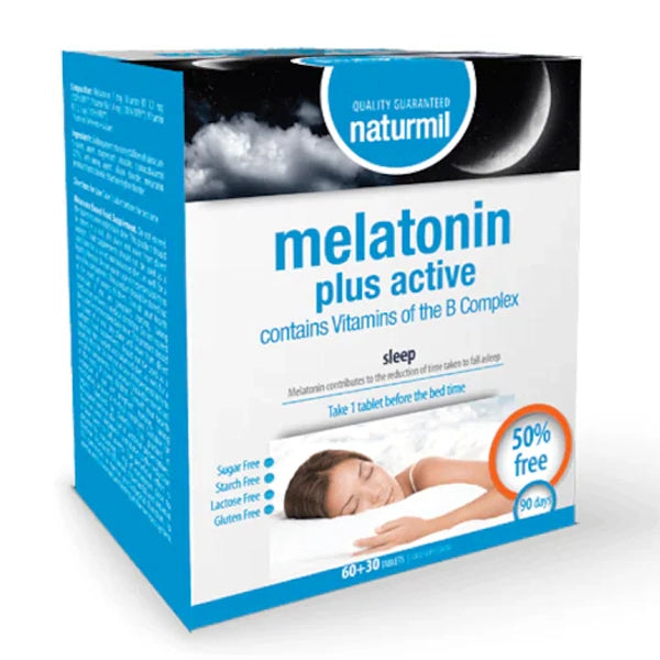 Naturmil | Melatonina Plus Active 90 cpr | dietaesport.com – Dietaesport